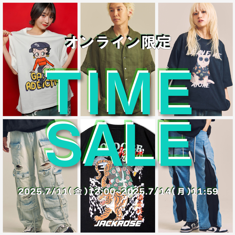 【JACKROSE】タイムセール開催!! - ニュース｜ファッション通販 SANKO BAZAAR（サンコーバザール）
